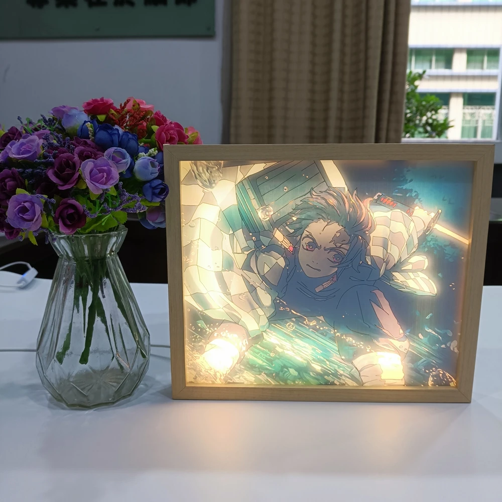 Custom Cartoon Designs Anime Picture Tabletop LED Lamp