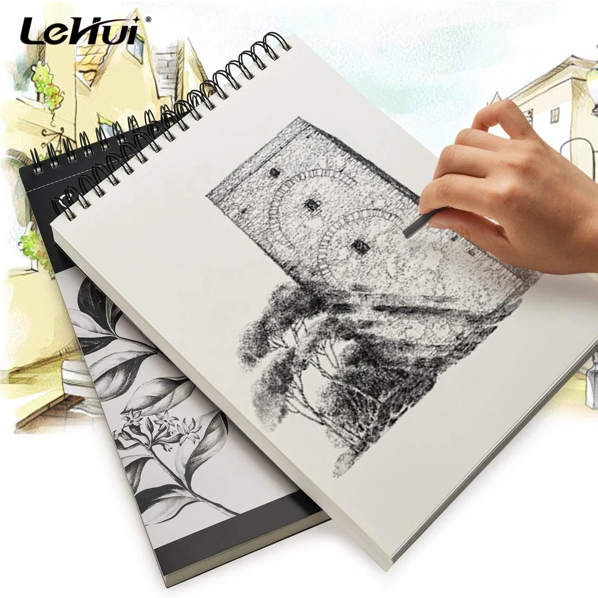 Lehui Hot Sale 9 X 12 Inches 100 Sheets Art Drawing Pad Sketch Book ...