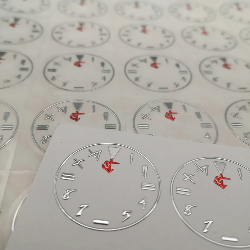 Customize Dial Thin Metal Sticker Production for Watch Dials