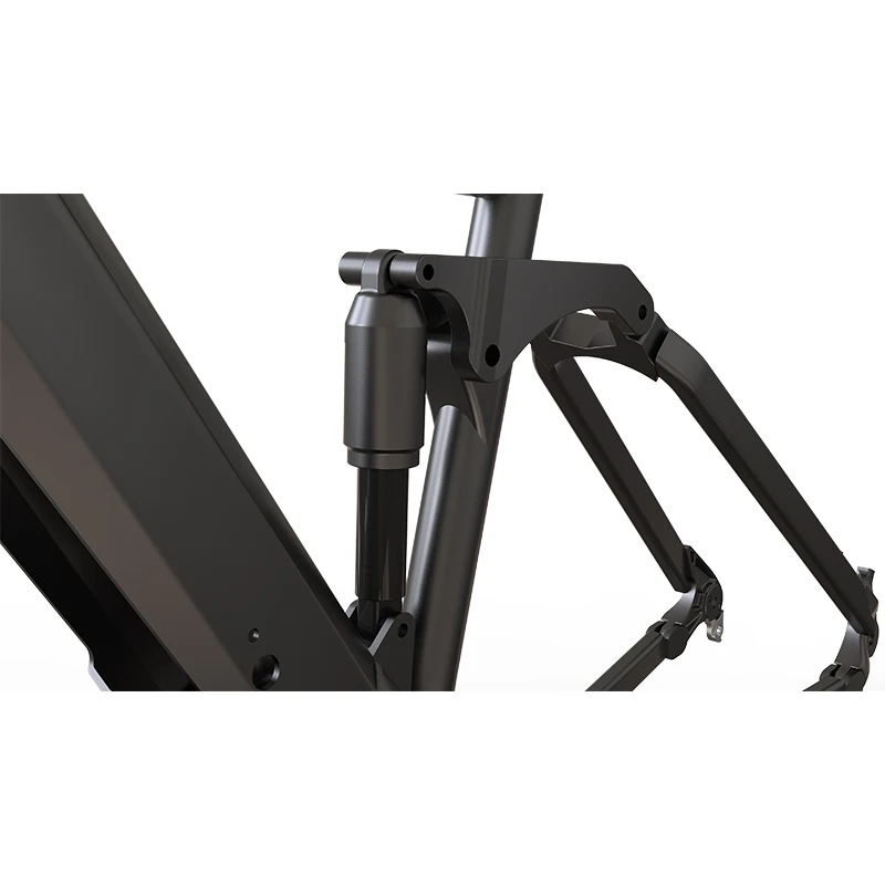 Aluminum Bafang M500 Full Suspension Mountain Ebike Frame