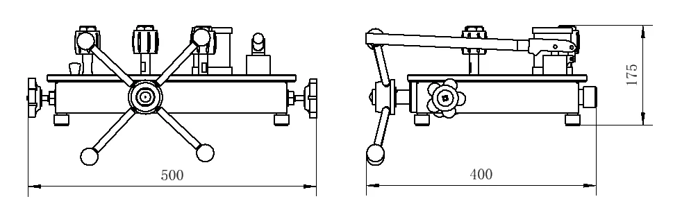 High Pressure Comparison Test Pump - 0-2500bar