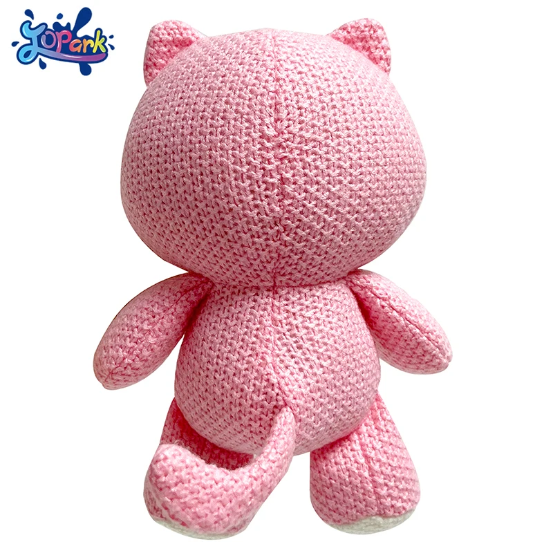 Jopark Cute Pink Cat Crochet Plush Toy 18cm Children Juguetes Kawaii ...