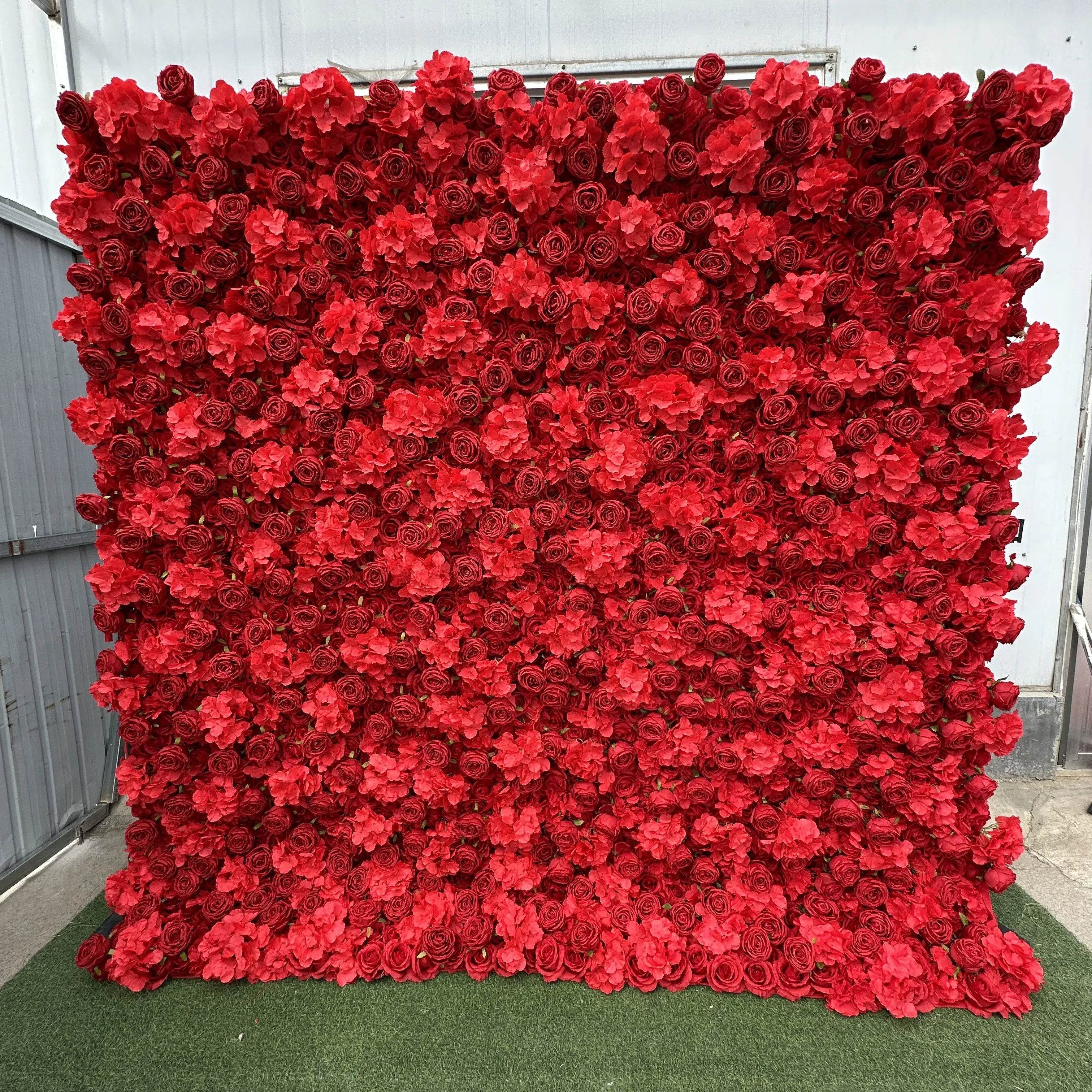 A-FW020 Wedding Roll up Flower Wall Panel Backdrop