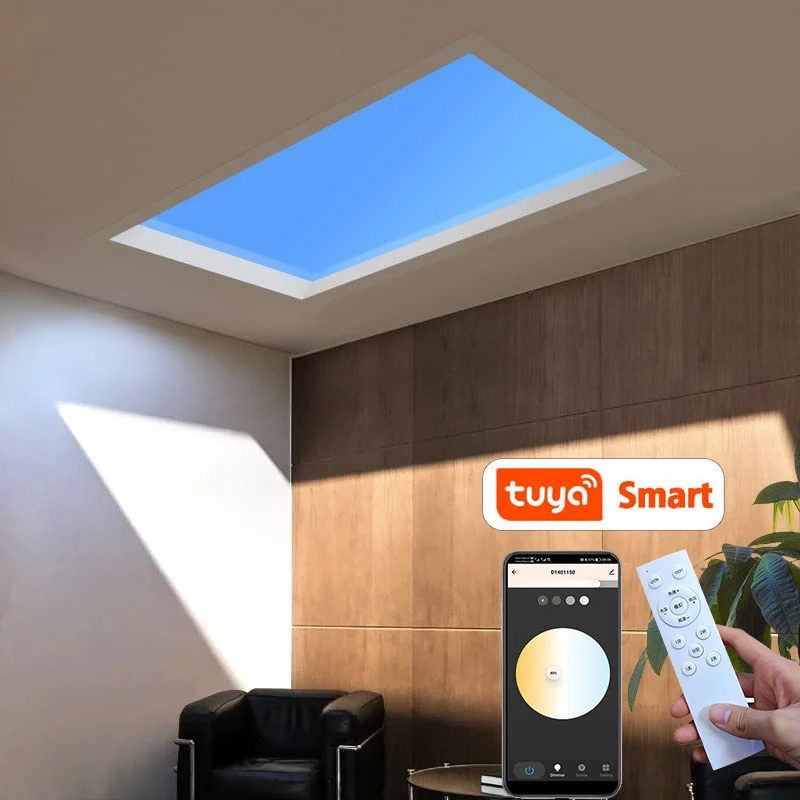 60x60 LED Artificial Skylight Virtual Sunlight Simulation Natural ...