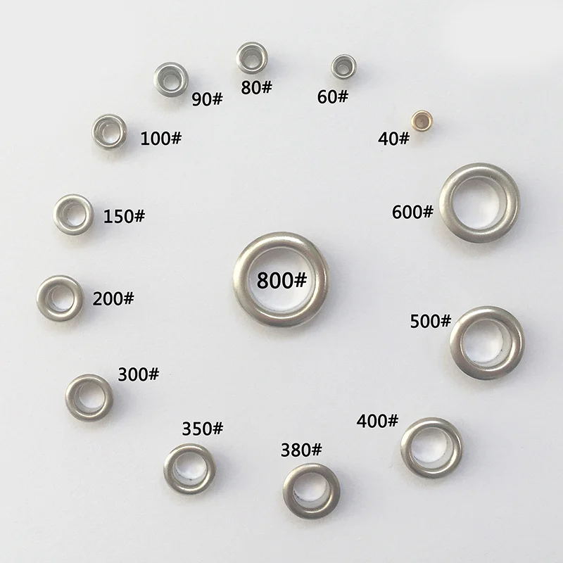 Metal Round Eyelets Brass Eyelets and Grommets in Different Sizes ...