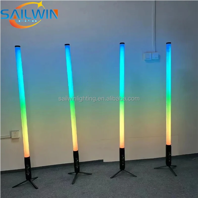 Sailwin Factory Ce Wireless Rechargeable Rgbaw Uv Led Tube Light Bar ...