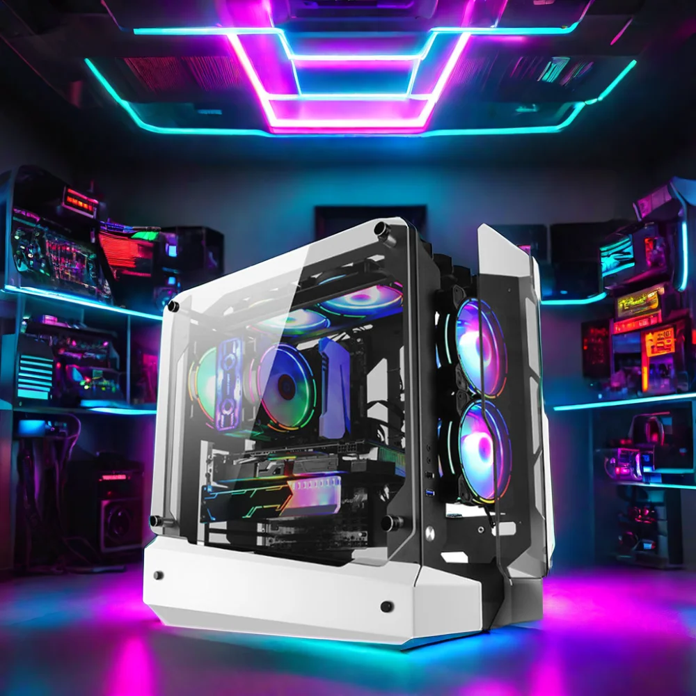 Christmas Customize Logo Atx Pc Case Gaming Desktop Computer Cases ...