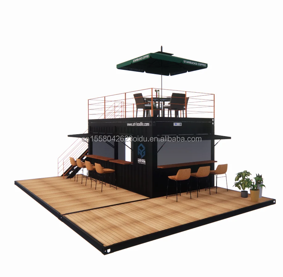 Two-story Pop-up Container Bar Long Beach Container Bar Coffee ...