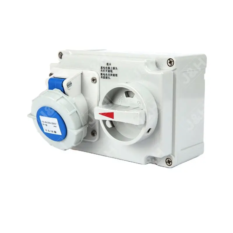 Iec/cee Industrial Ip67 Electrical Safety Interlocking Socket Switch ...