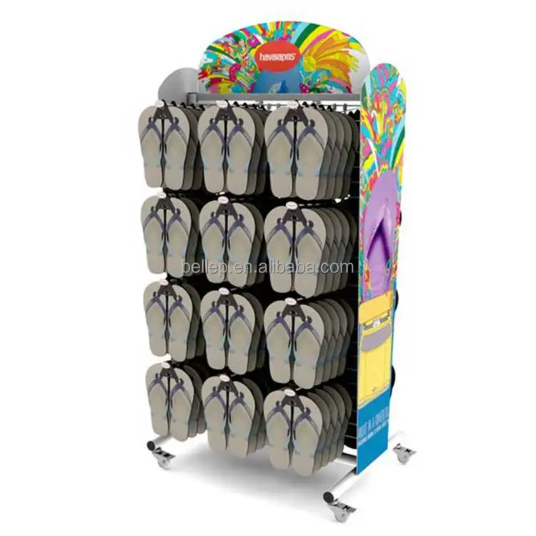 Footwear Retail Shop Floor Standing Metal Hanging Flip Flops Sandal ...