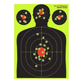 Custom 12x18 Inch Shooting Targets Silhouette Splatter Target Splatter ...