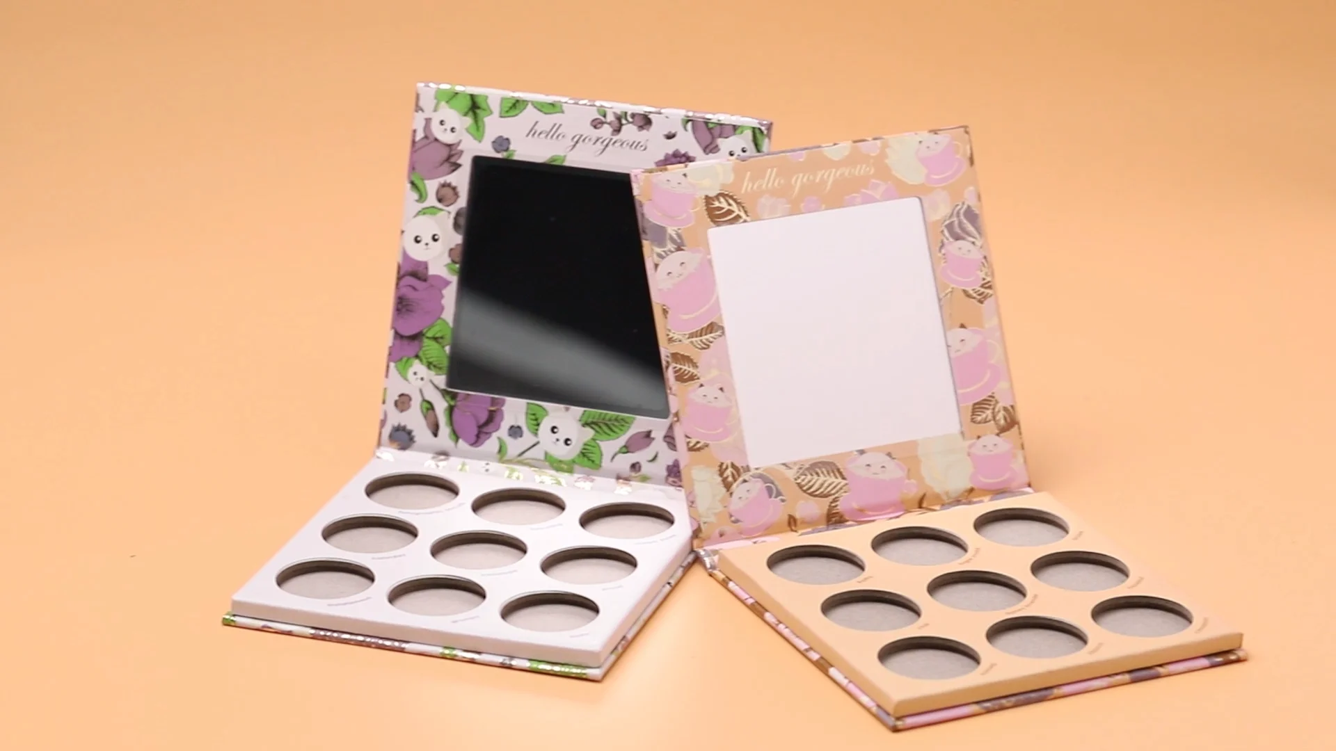 2022 Luxury Paper Cardboard Empty Eyeshadow Palette Private Label ...