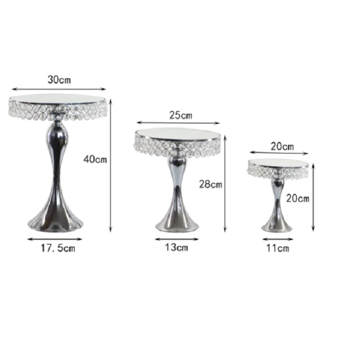 3 Tier Cake Stand Ceramic Cake Stands Acrylic Dessert Table Set Buffet ...