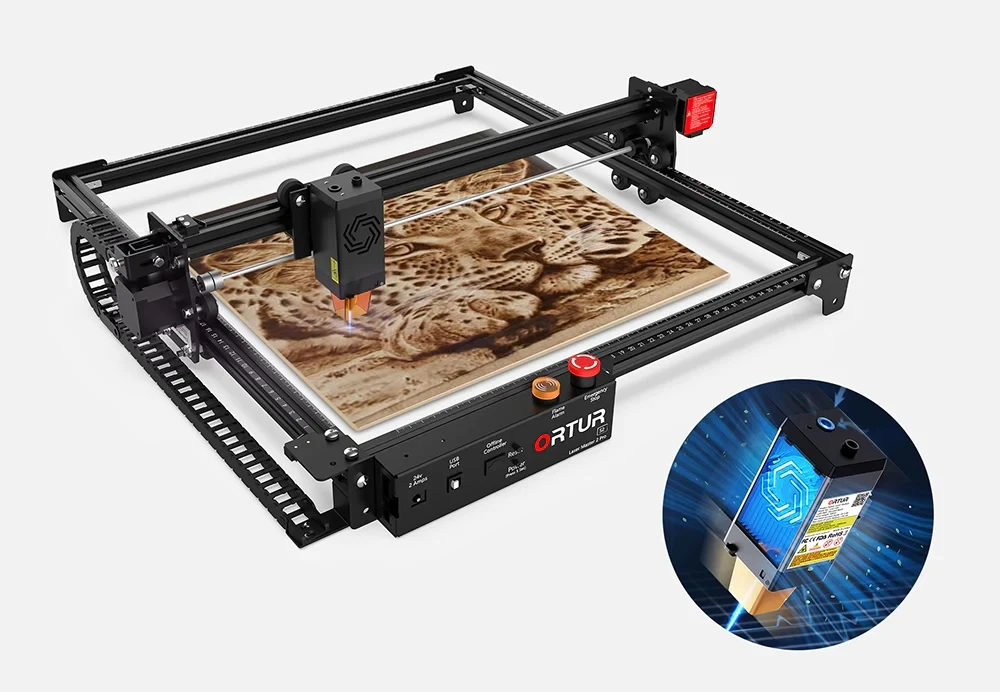 ORTUR Laser Master 2 Pro S2 LU2-4-SF - Precision Engraving