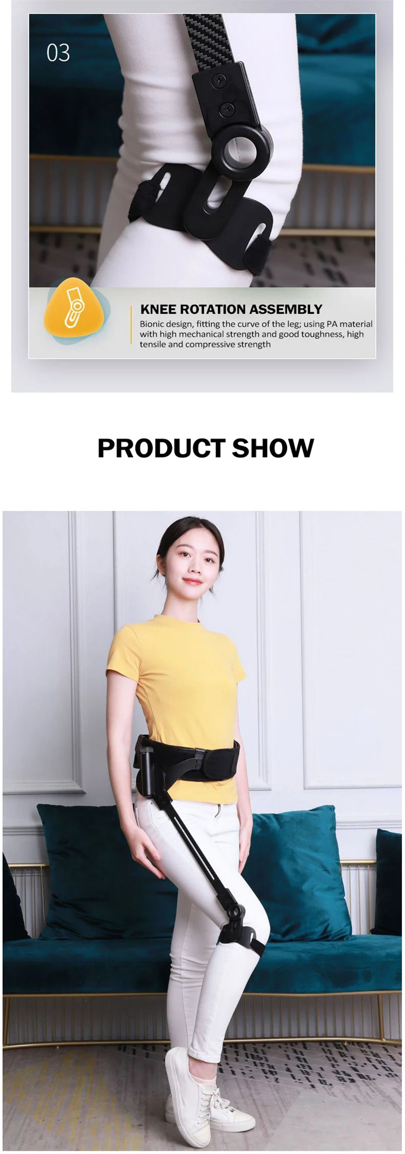 Walking Assist Robot - Adjustable Exoskeleton Leg for Mobility Aid - OEM