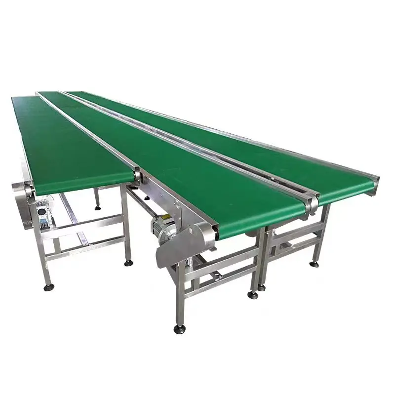 Metal Desktop Conveyor Belt Small Assembly Lne Electrc Conveyor AC100