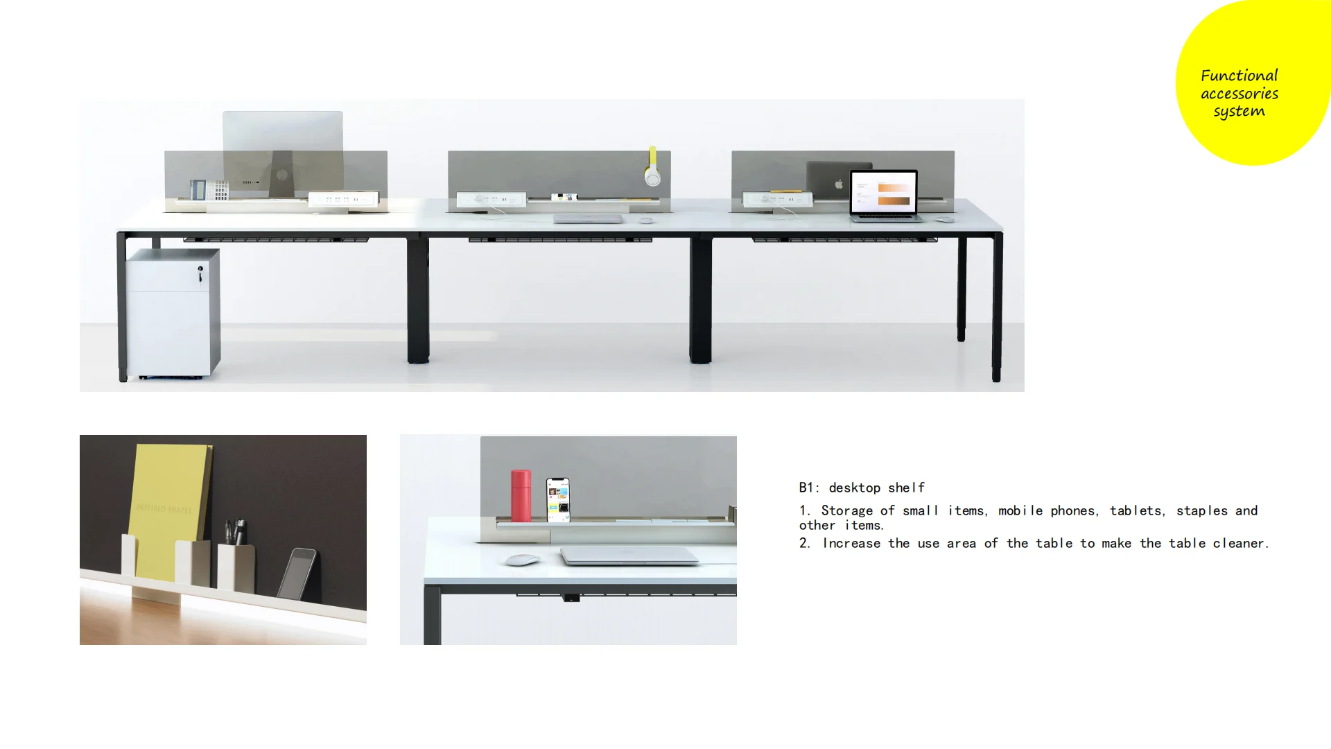 Office Workstation Modular Six Seaters Workstation Furniture Desk 4 6 ...