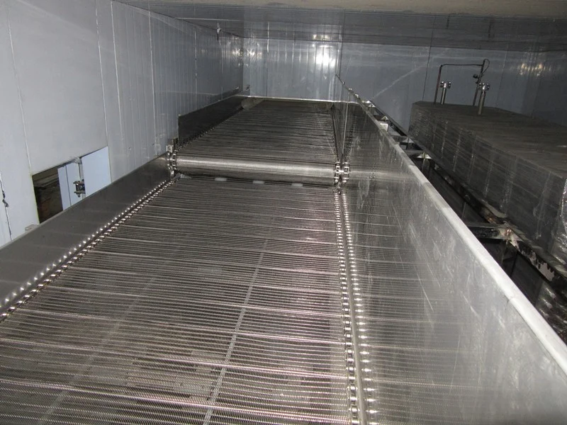 500 Kg Fluidized Flow Bed IQF Tunnel Freezer for Plants