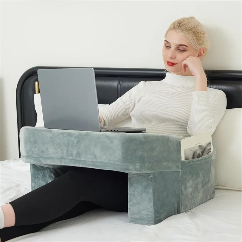 Extra Large Arm Rest Memory Foam Bed Rest Pillow for Reading