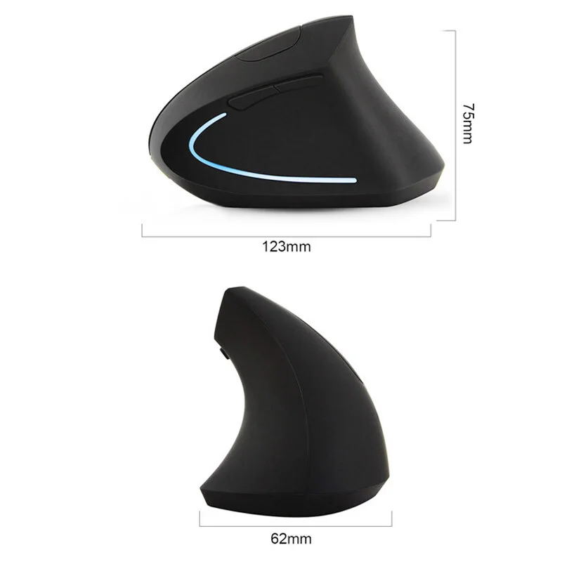 OEM Ergonomics Vertical Wireless Mouse PC Laptop Universal Vertical ...