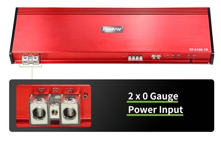 Car Amplifier Car Sound Amplifier Teampie TP-2100.1D Class d Amplifier ...