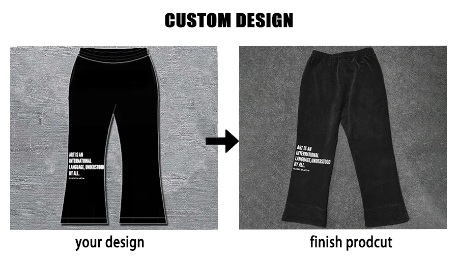 Factory Custom High Quality Baggy Pants Straight Leg Trouser Oversized ...