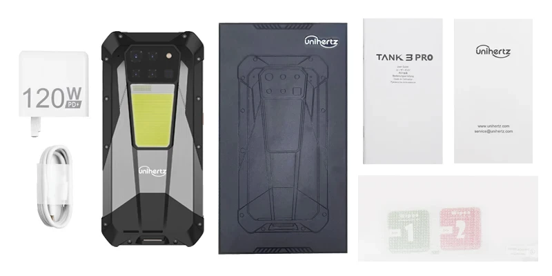 Unihertz Tank 3 Pro Rugged 5G Smartphone 23800mAh