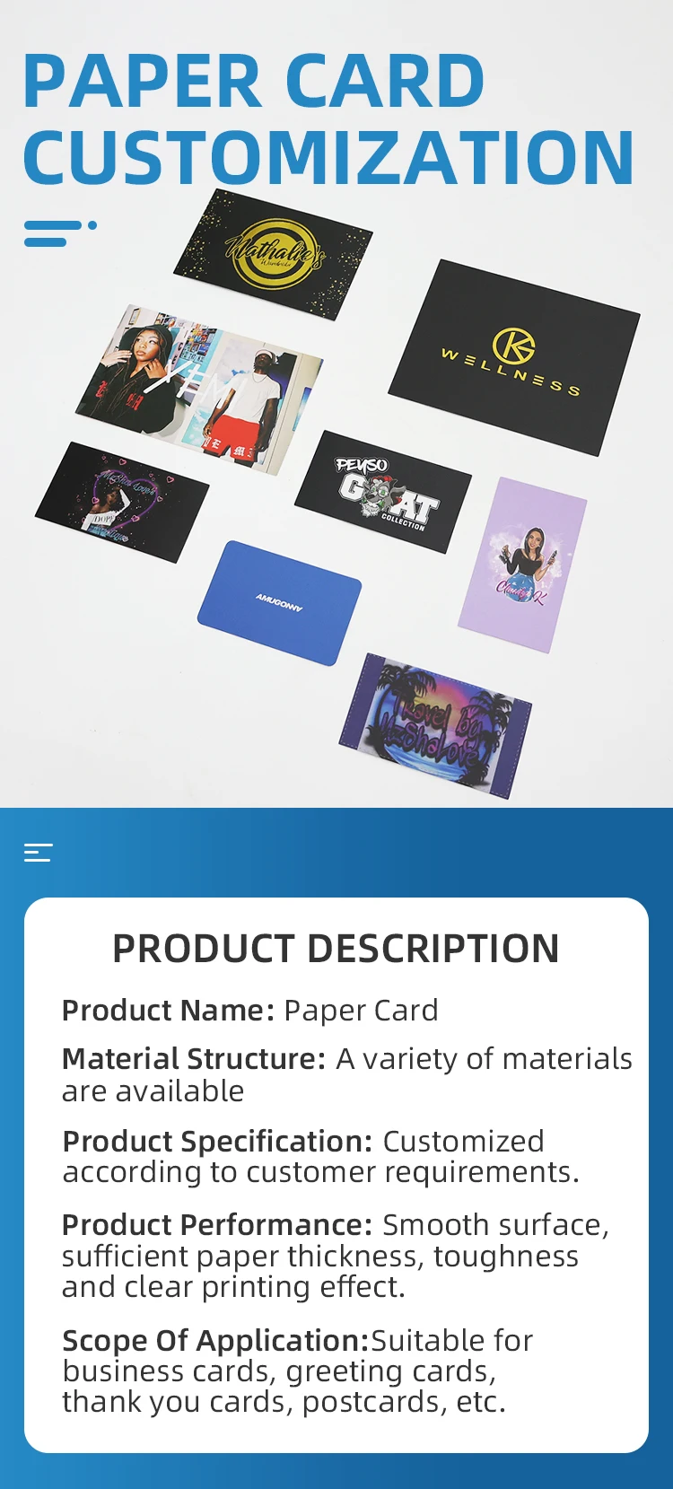 Custom Special Shape Die Cut Business Card Name Card Paper Greeting ...