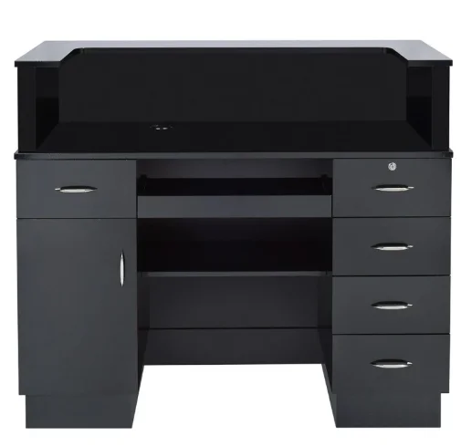 Reception Table Premium Wooden Office Table Modern Furniture Reception ...