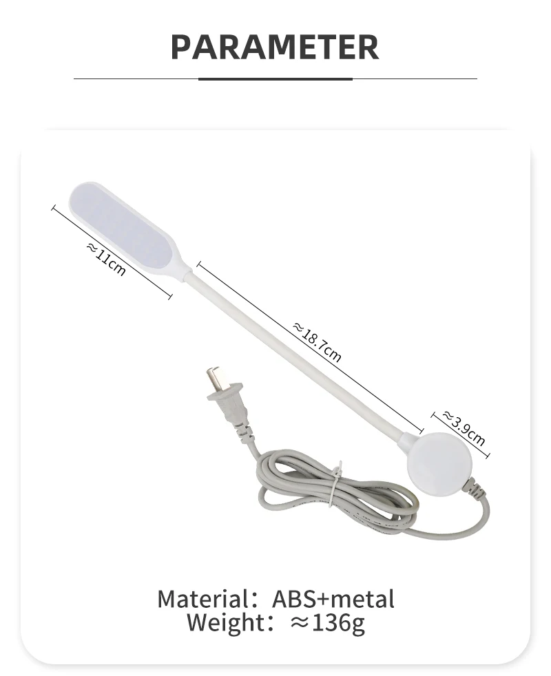 JP LED Lighting Lamp Sewing Led Light Touch Screen Switch Magnetic Base ...