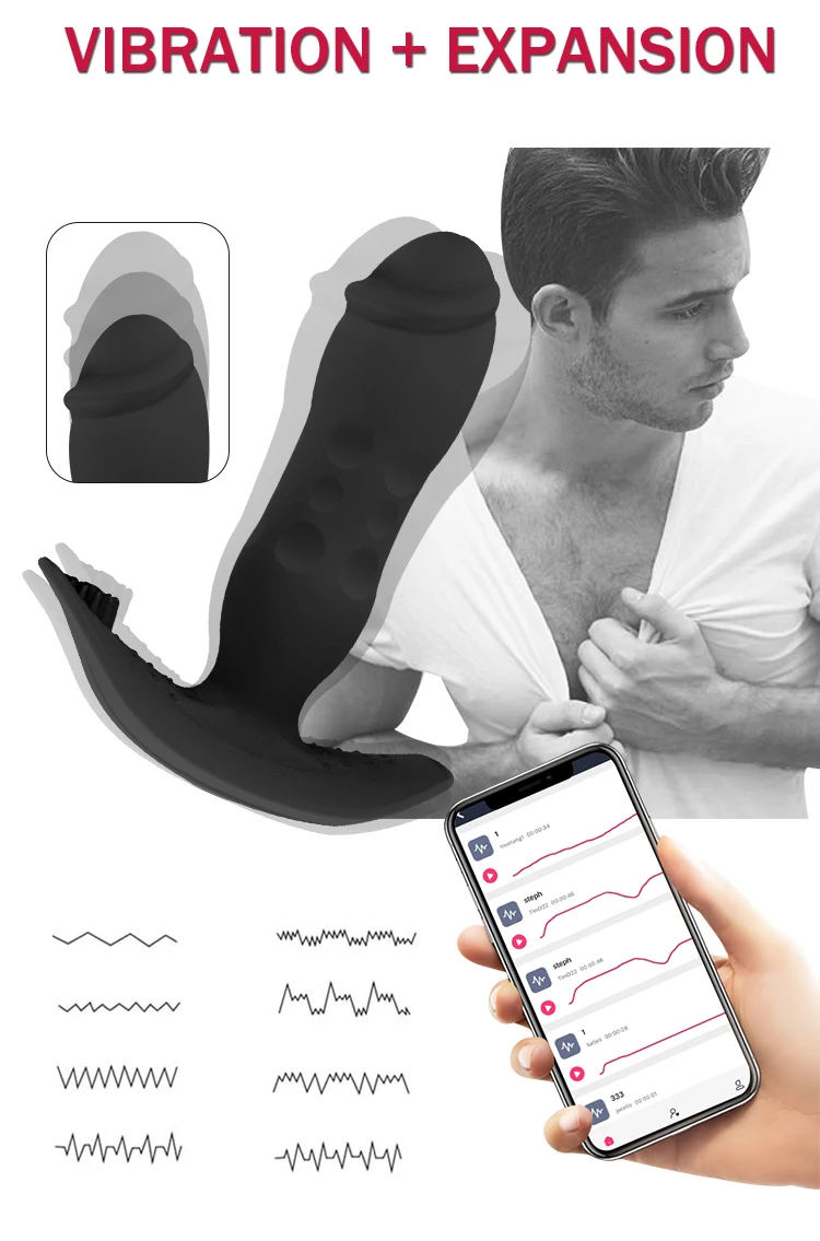 Telescopic Thrusting Prostate Stimulator With Bluetooth