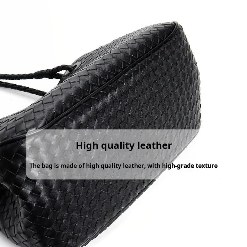 2025 New Genuine Leather Woven Bag Women's Handbags Crossbody Shoulder ...
