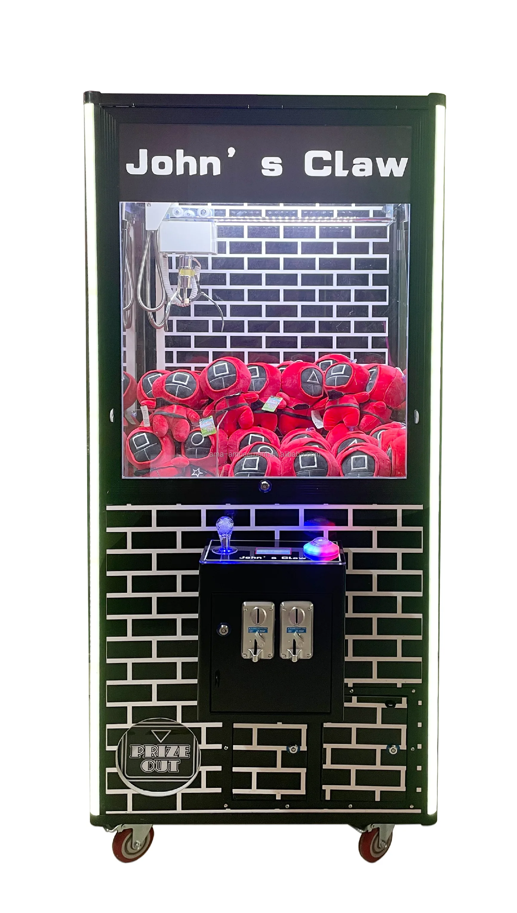 Ama 2024 High Quality Coin Operated Commercial Amusement Park Mini Claw ...
