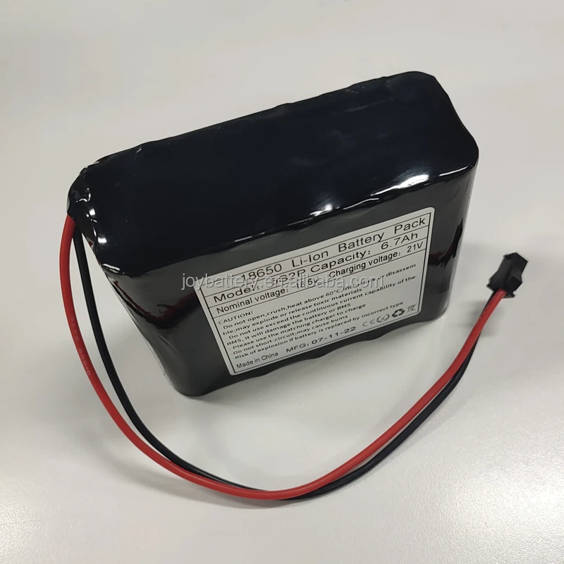 High Quality Rechargeable 18650 5s2p 18v 18.5v 6700mah 6.7ah Lithium ...