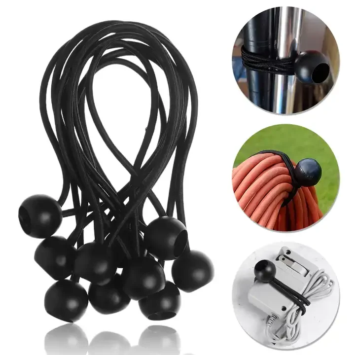 Durable Heavy Duty Bungee Cords Retractable Reusable Elastic Latex ...
