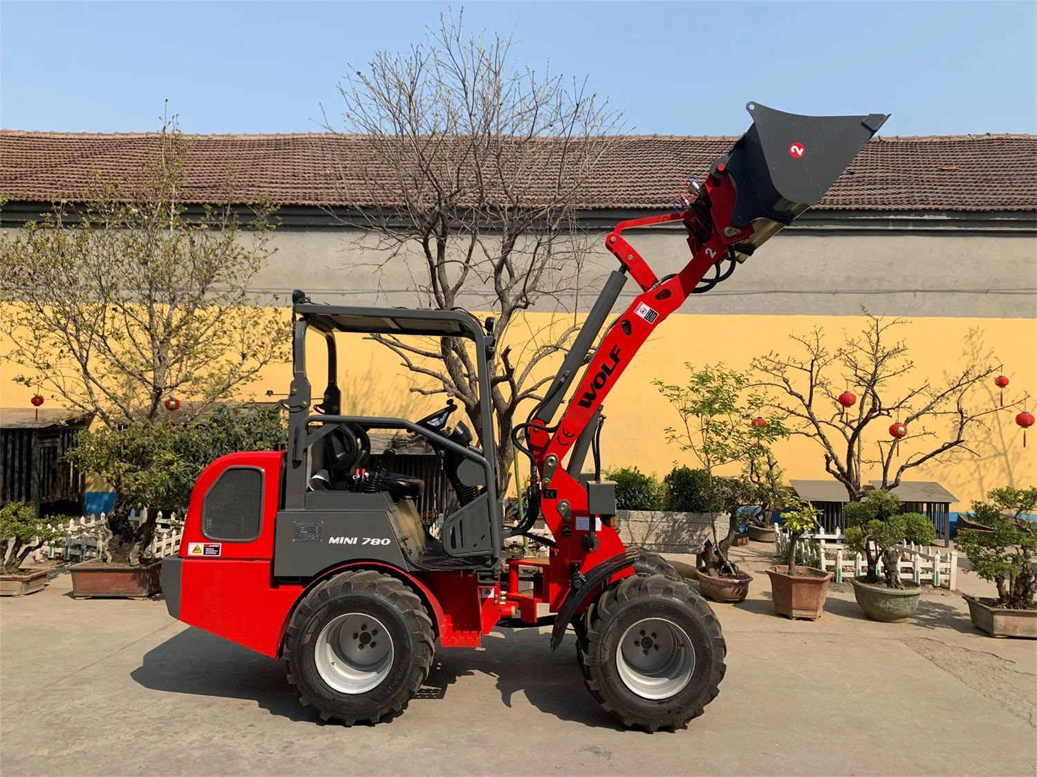 Wolf Mini Loader 4wd Small Front End Loader Articulated Wheel Loader ...