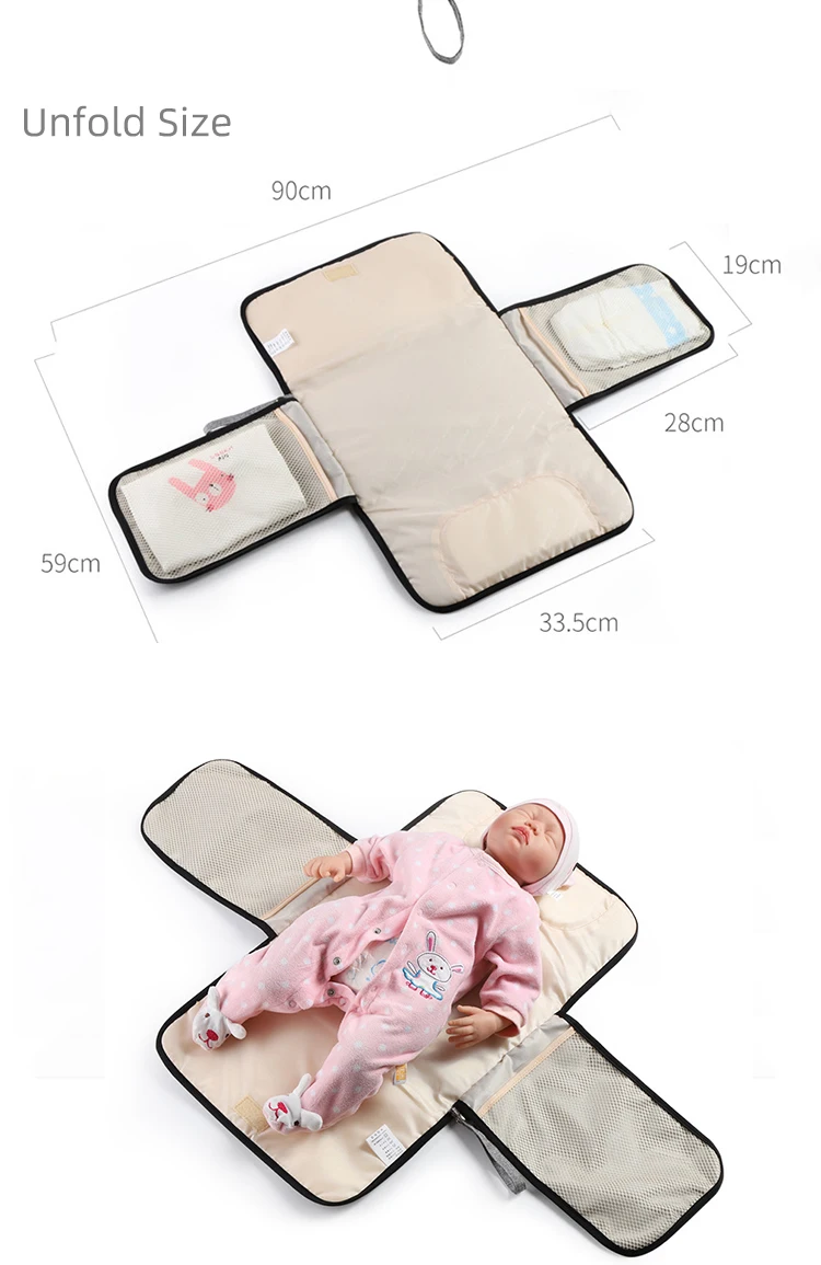 Portable Diaper Changing Mat And Waterproof Diaper Changing Pad With ...