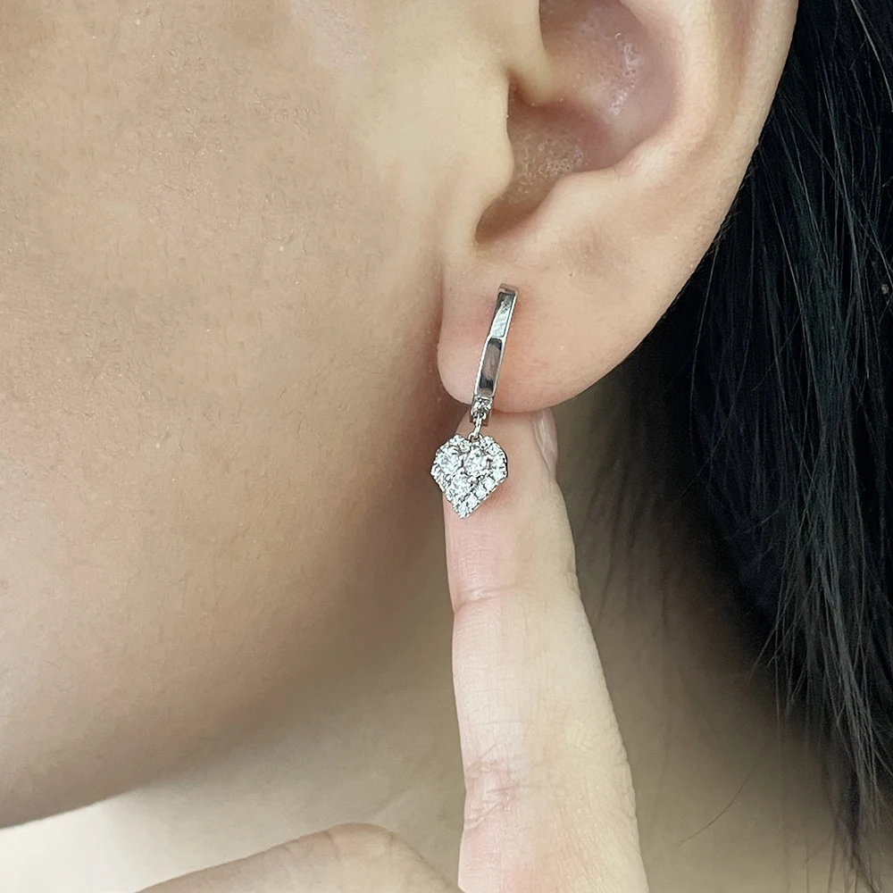 Fine Heart Wedding Ring Earring Fashion Jewelry Set Custom Engagement ...