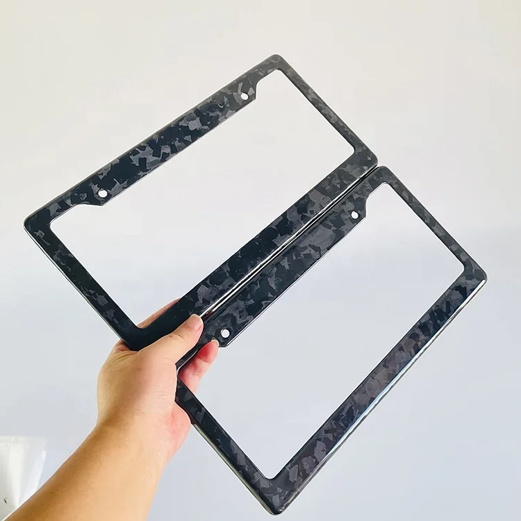 Wholesale Forged Carbon Fiber License Plate Frames
