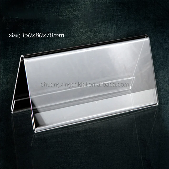 Acrylic Sign Holder V-shaped Triangle Double-sided Conference Card ...