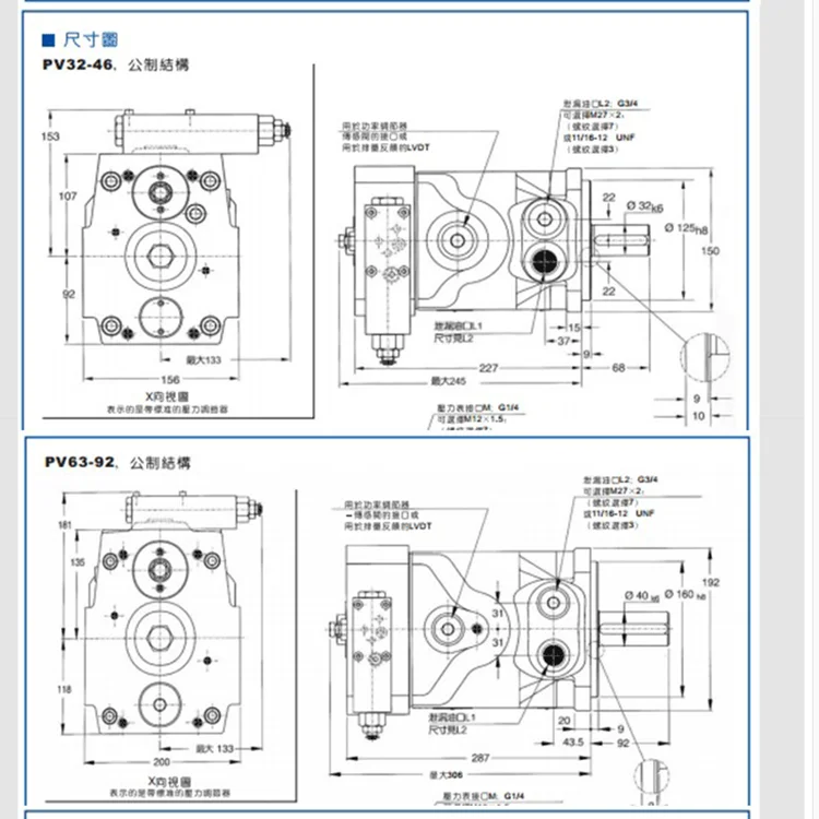 Tejing Pv Series Hydraulic Pump Pv15-2r1e-c00-cw Pv152r1ec00 Pv15-2r1e ...