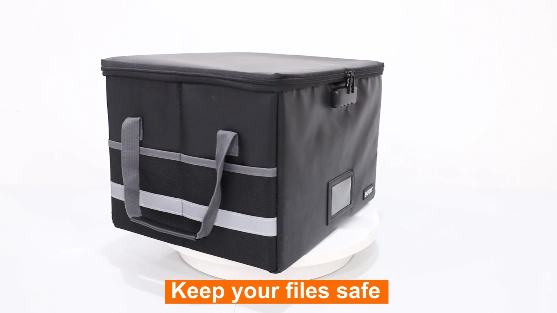 Large Capacity Folding File Organizer Document Storage Bag Fireproof ...