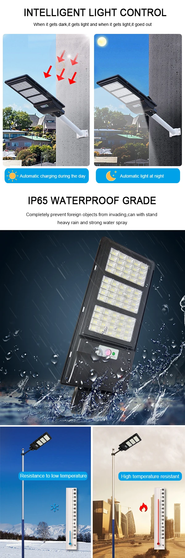 Remote Control Solar Power Street Light Ip65 Waterproof 60W 90W 120W ...