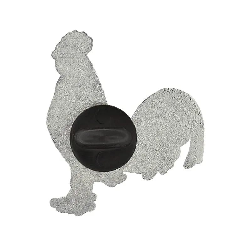 Custom Metal Crafts Lapel Pin Factory Animal Rooster Hen Enamel Pin