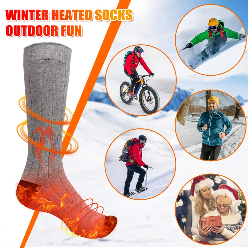 Heated Sox Winters Ski - Thermal Socks with USB Recharge