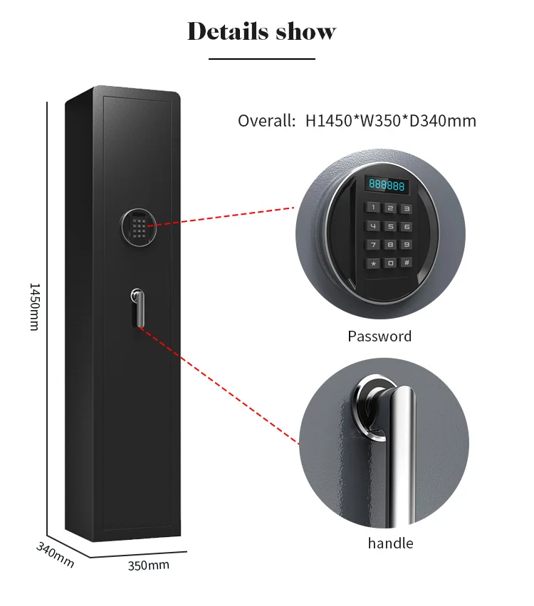 Hot Different Sizes Digital Lock Biometric Safe Locker Treadlock Safe ...