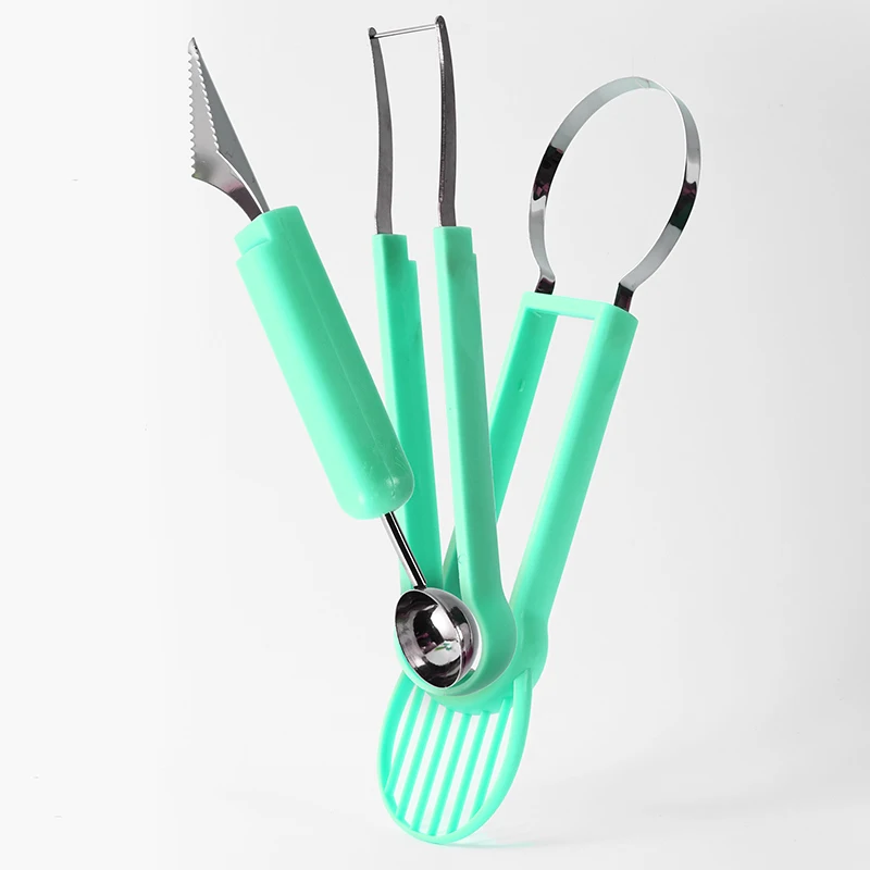 3 In 1 Fruit Ball Carving Knife Kiwi Fruit Scoop Melon Digger Fruit Jar ...