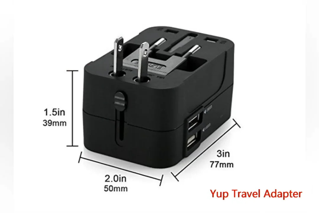 Universal Worldwide All In One Phone Charger Travel Wall Ac Power Plug Adapter With Dual Usb ...