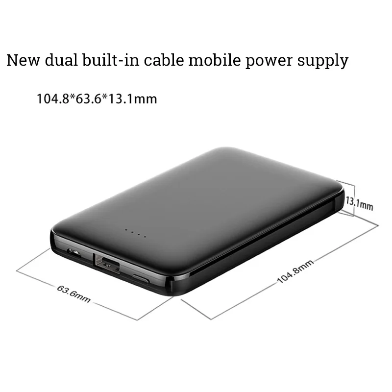 Custom Logo Credit Card Power Bank 5000mah Li Polymer Portable 10000mah ...
