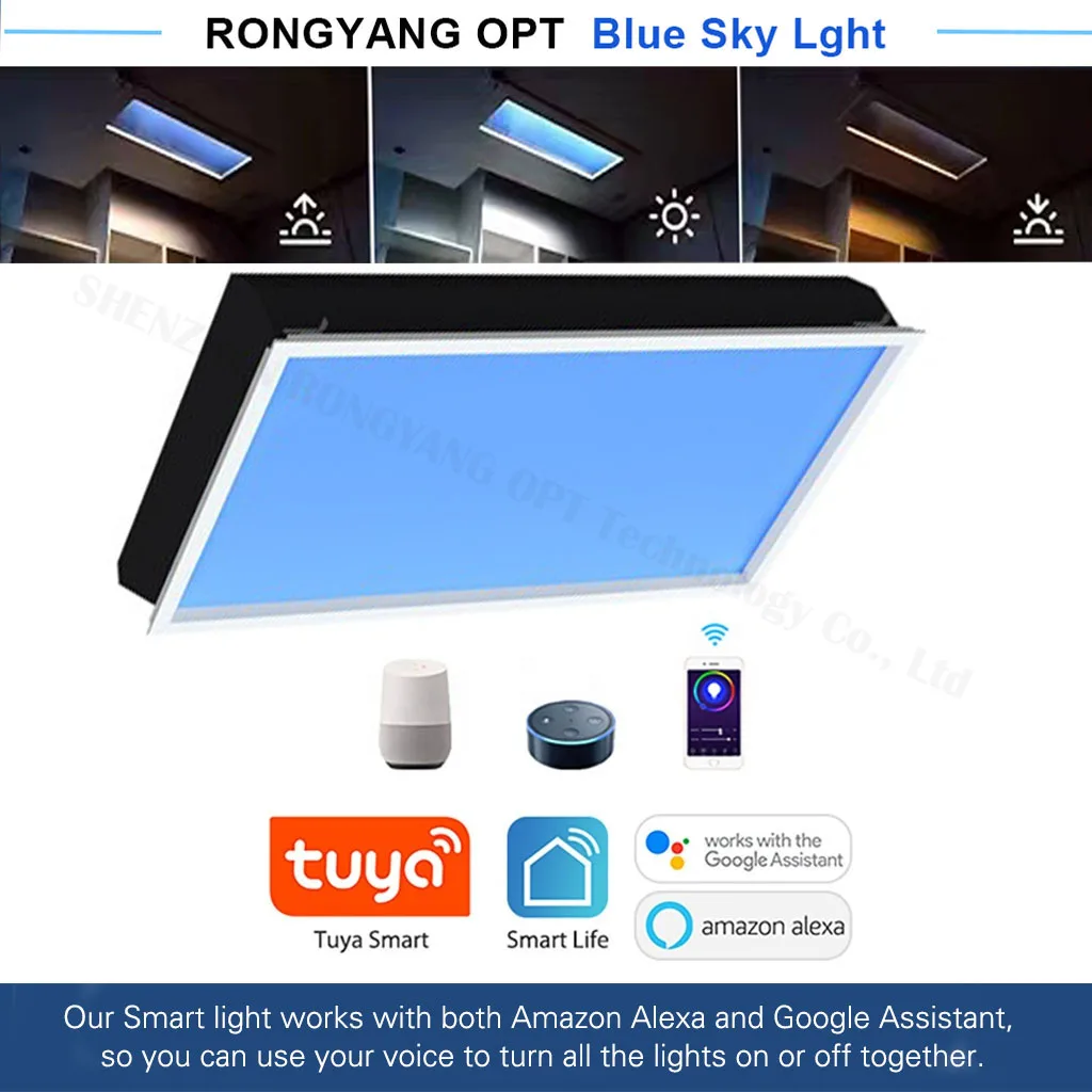 Artificial Blue Sky Led Skylight Ceiling Panel Modern Healthcare ...